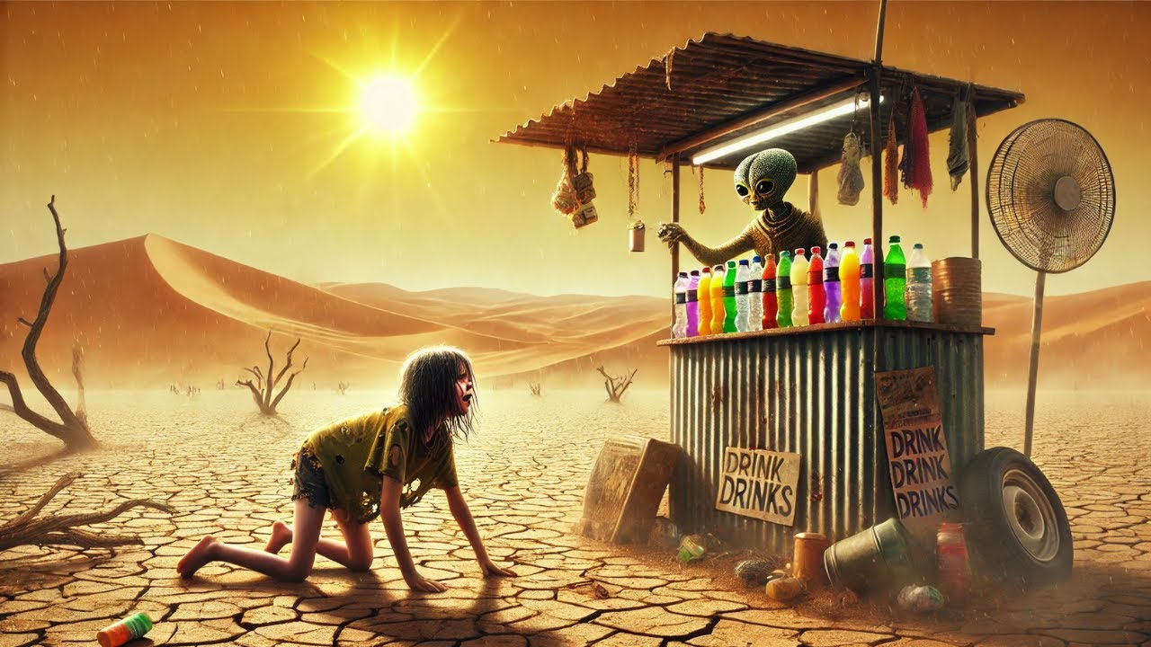 Escaped Human girl meets Alien selling water in the desert—only problem ...