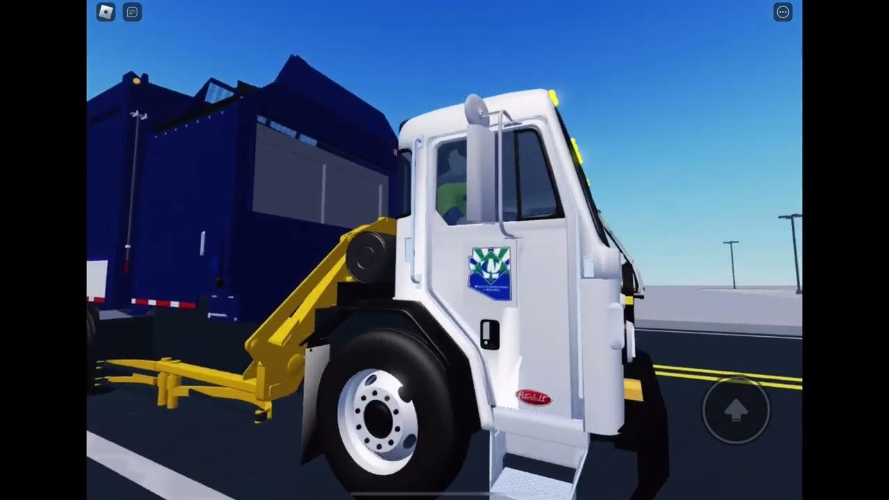 Waste collections of az garbage truck - YouTube