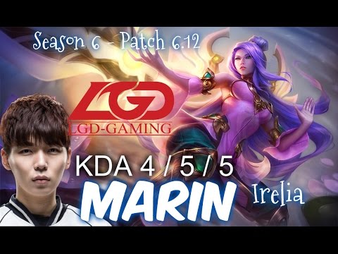 LGD MaRin IRELIA Top vs PANTHEON - Patch 6.12 KR Ranked | League of Legends - YouTube