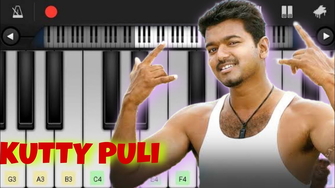 Kutty Puli Song | Thuppakki | Easy PianoTutorial | Vijay - YouTube