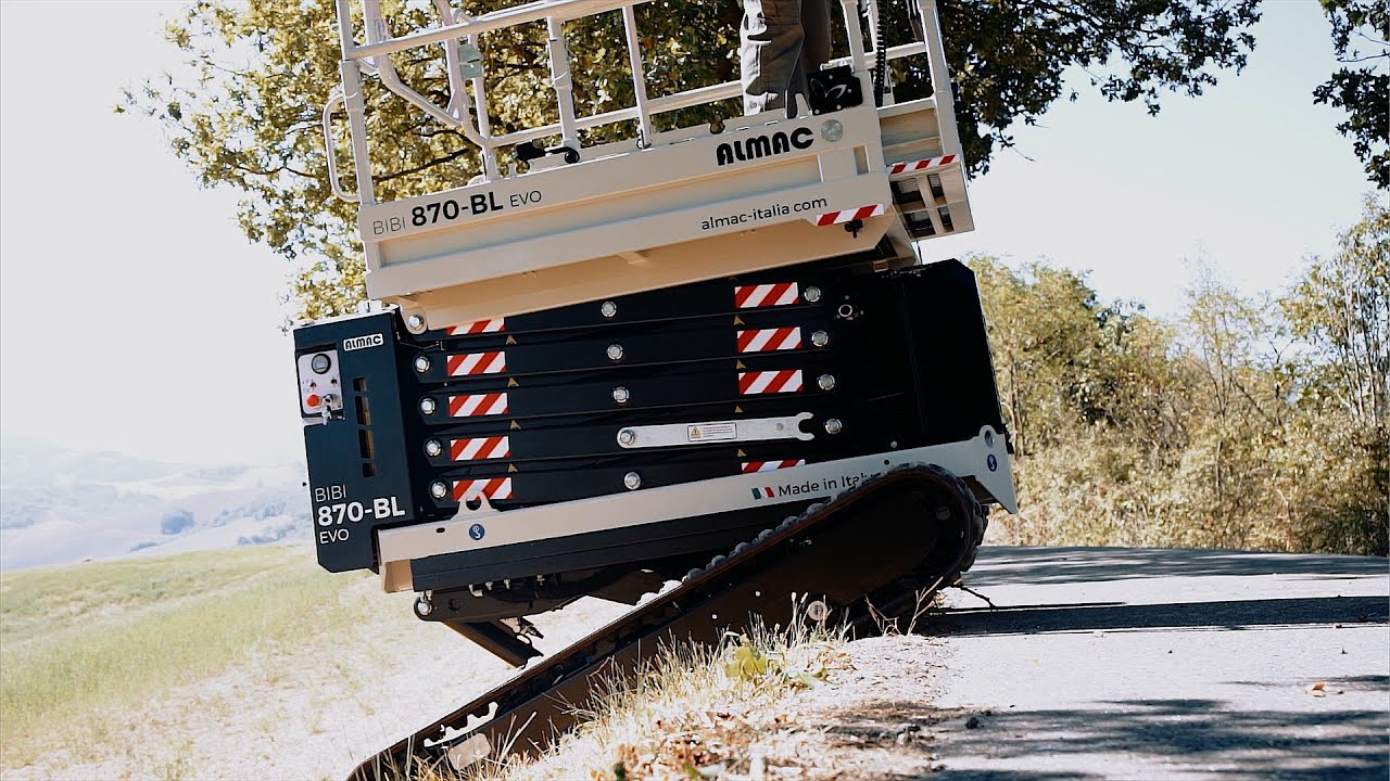 BIBI 870 BL EVO - ALMAC CRAWLER SCISSOR LIFT - YouTube