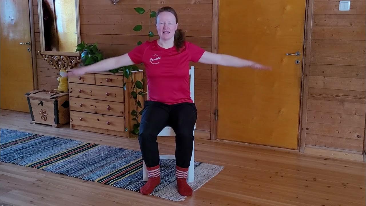 Tuolijumppa yläraajoille 🤸‍♀️🪑 - YouTube