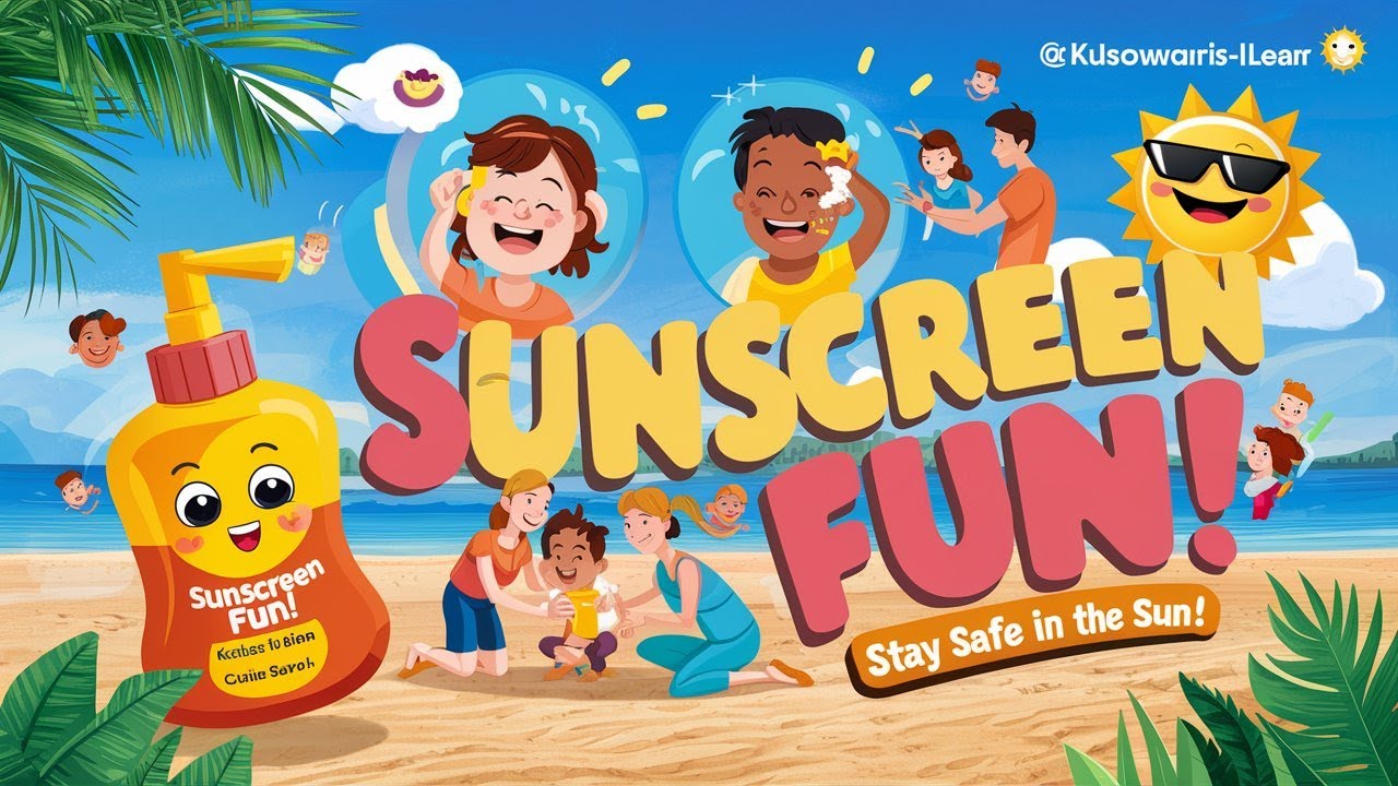 🌞 Sunscreen Fun @kulsoomwaris3129 Kids learn 2024 🌞 - YouTube