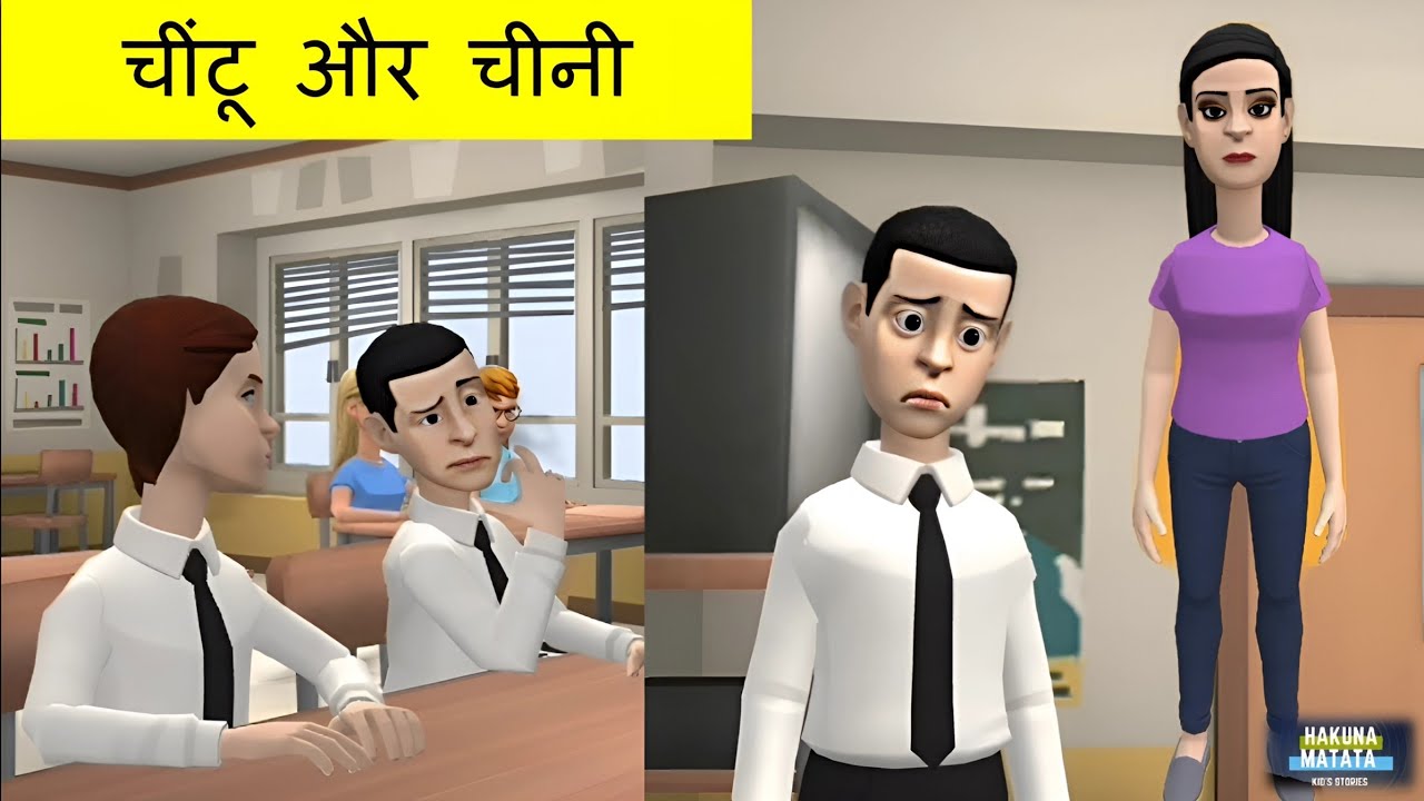 Chintu Aur Chini | Hindi funny story | Hindi cartoon - YouTube