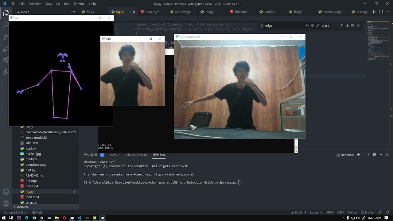 locked on stabilization effect using python and opencv | python tutorial #18 - YouTube
