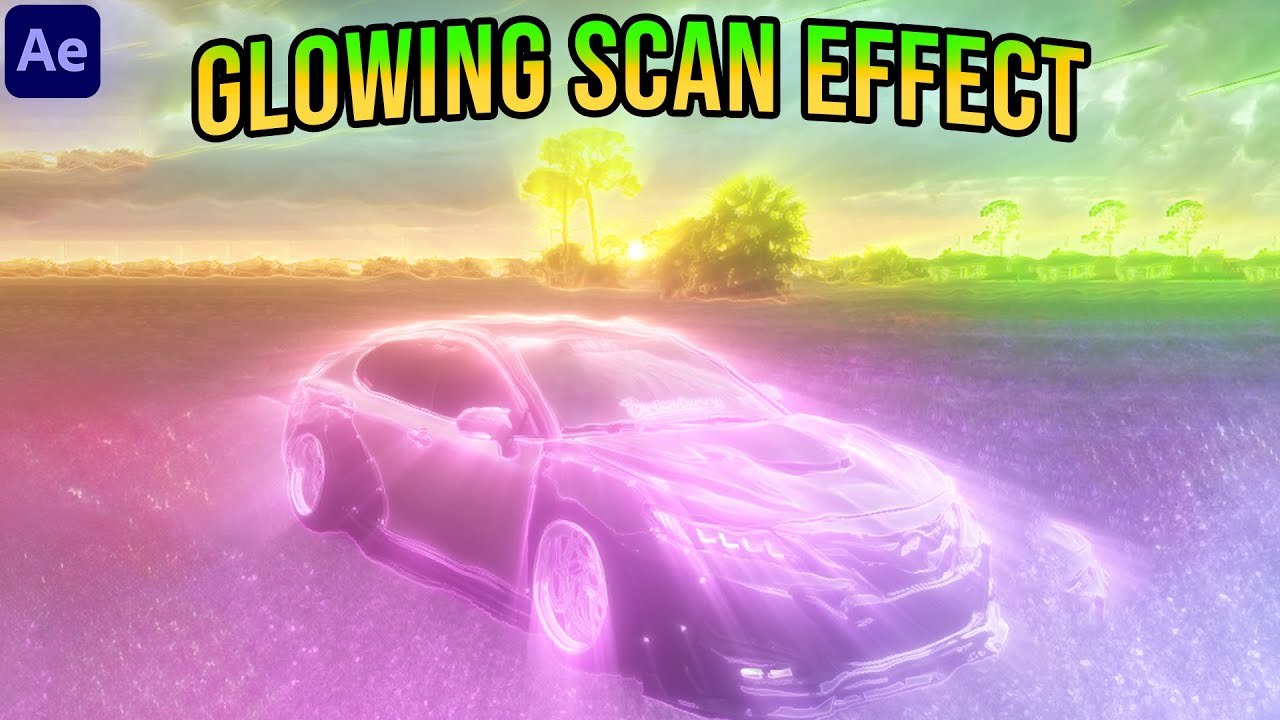 Colorful Glowing Scan Effect in After Effects - YouTube