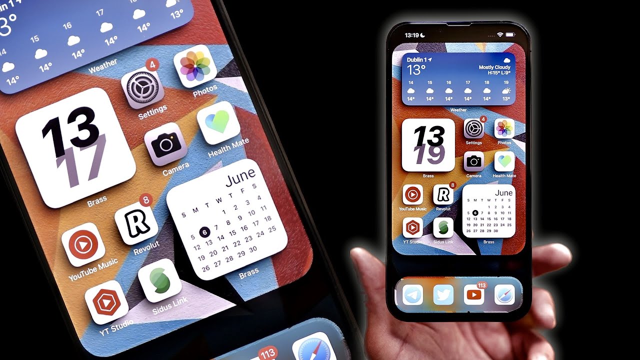 iPhone 3D icons MINIMAL LOOK: iOS 16 and iOS 15 Homescreen ...