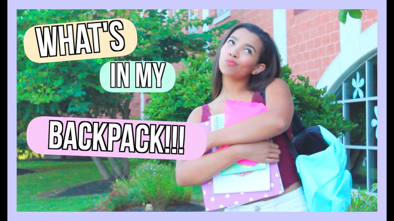 What's in my Backpack?! ♡ Plus School Supplies Haul - YouTube