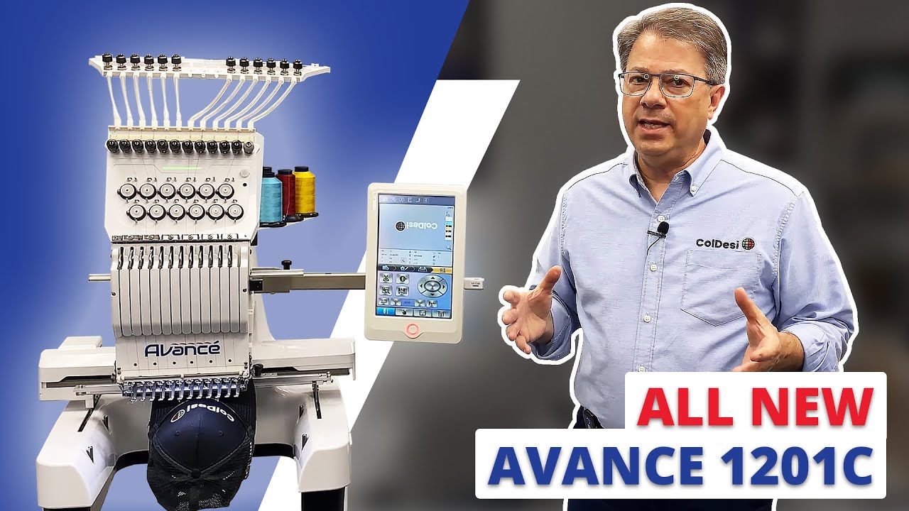 Introducing the Avance 1201C | 12 Needle Commercial Embroidery Machine ...