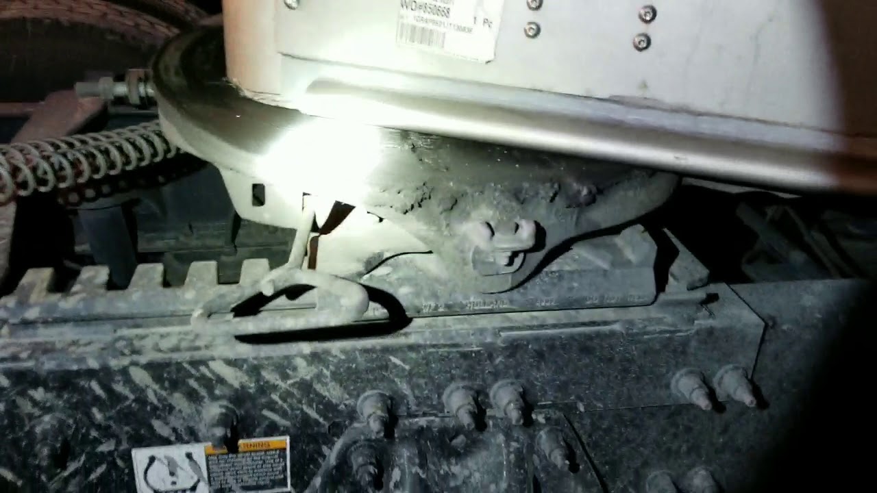 How to back under a semi trailer at an angle - YouTube