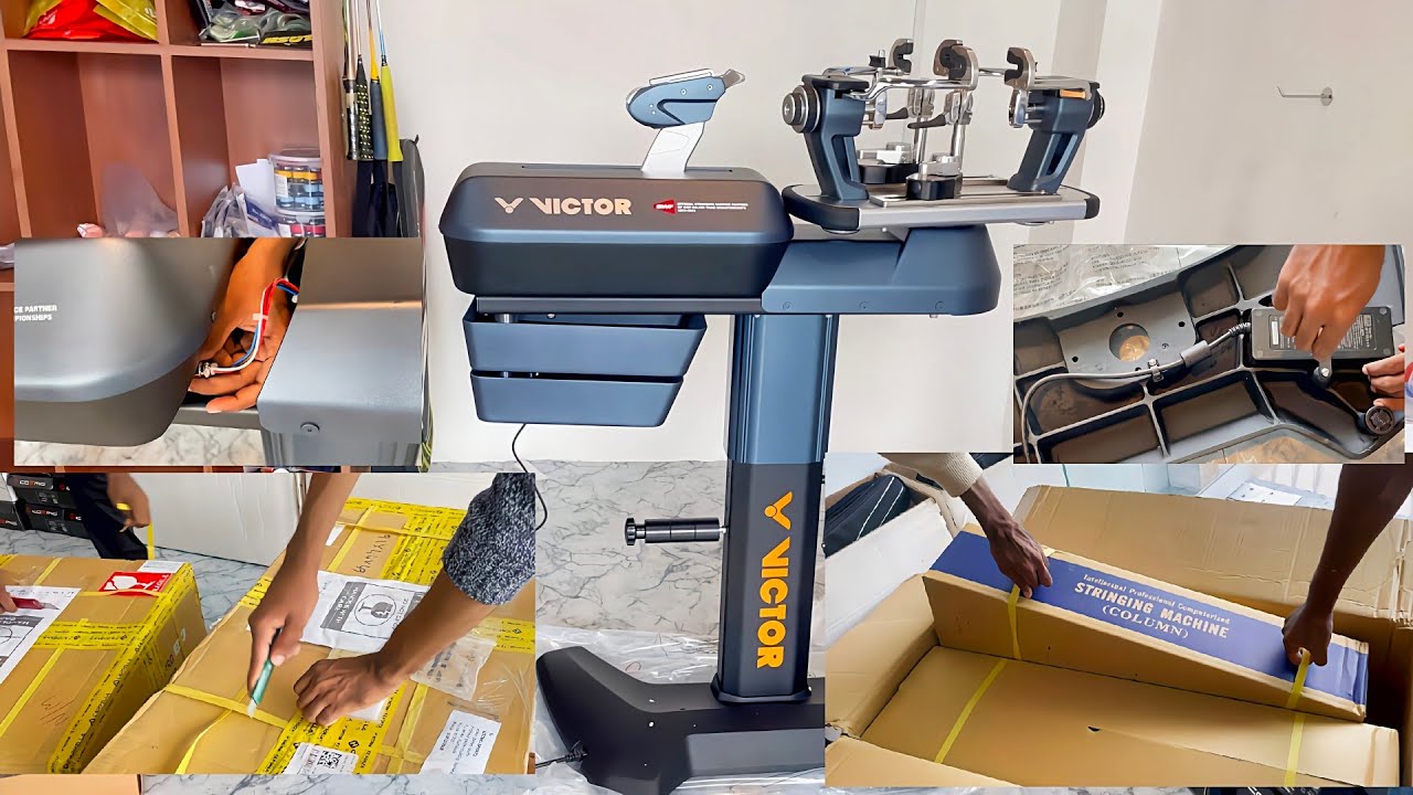 badminton Stringing machine | Unboxing | Victor VE-50PRO - YouTube