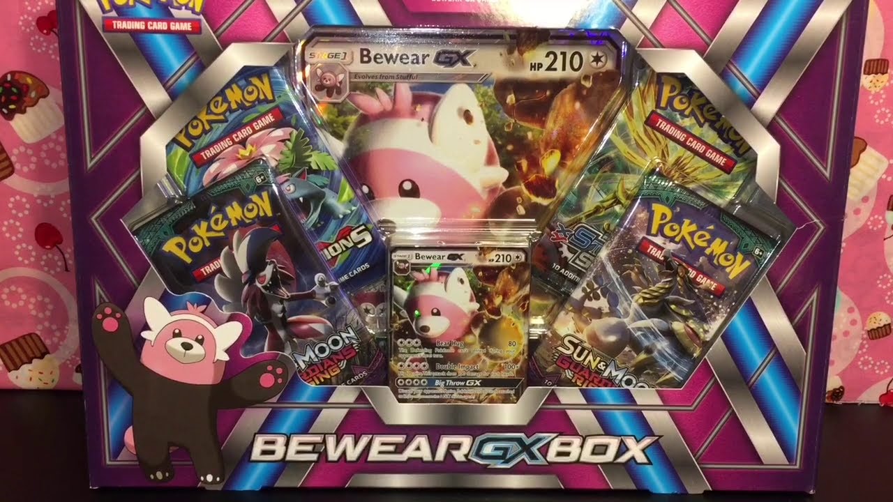 Pokemon TCG Bewear GX Box Cards and Booster Packs Evolutions Sun & Moon ...