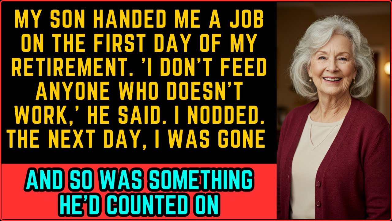 My Son Said, ‘No Work, No Food’ — I Vanished the Next Day and So Did ...
