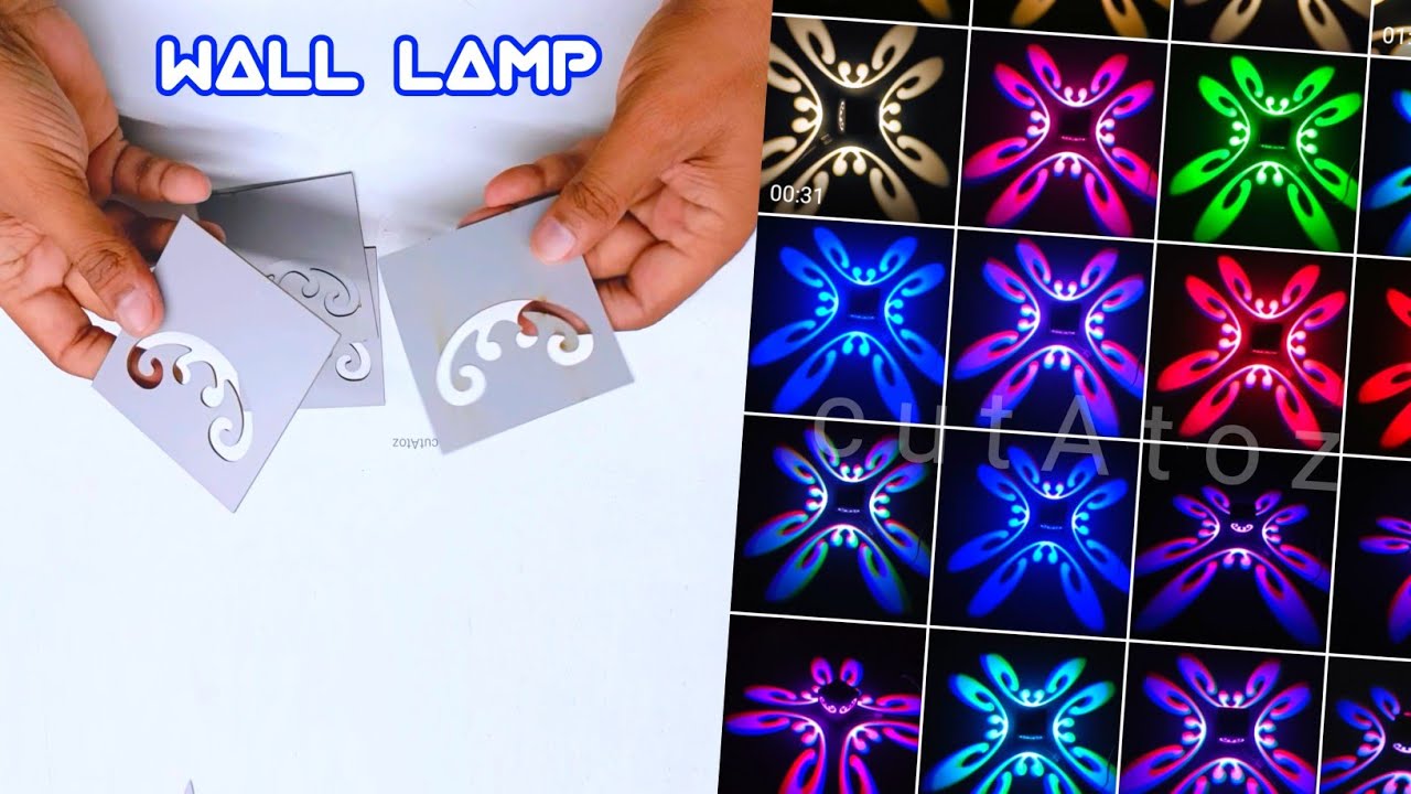 How to Make a Modern Style LED Wall and Ceiling Lamp from PVC Pipe DIY ...