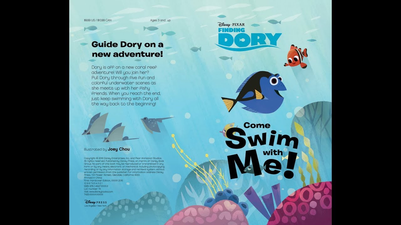 Finding Dory: Come Swim with Me! | Rhino Read Aloud Book - YouTube