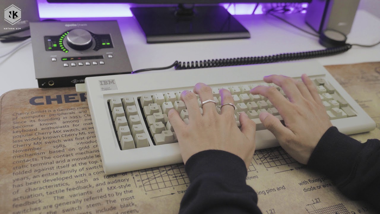 IBM Model F XT Typing Sounds - YouTube