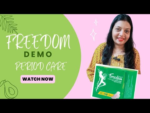 Modicare Freedom Sanitary Napkins Demo - YouTube