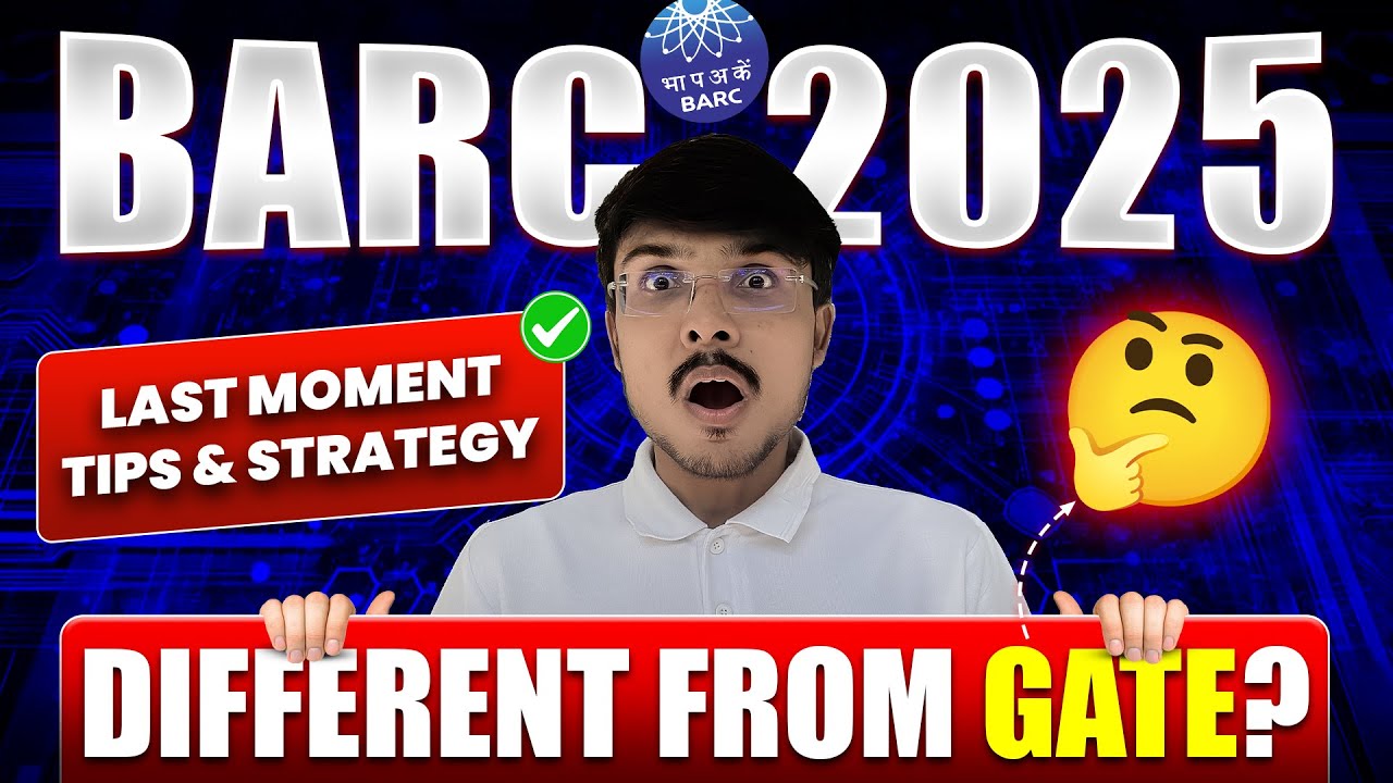 BARC 2025 Last Moment Tips & Strategy | MargDarshan - YouTube