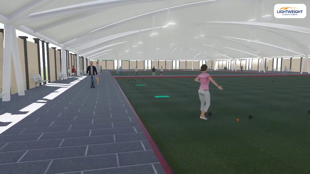Lawn Bowls - City Memorial Bowls Club - Fabric roof canopy by ...