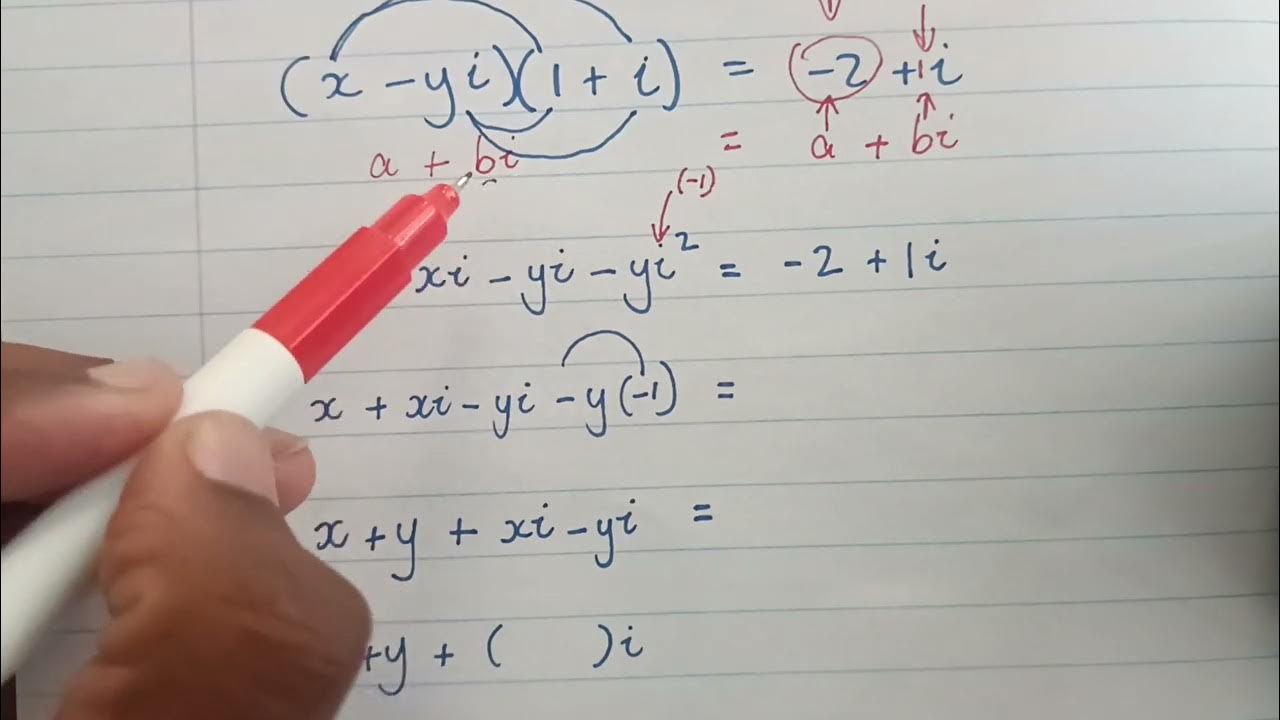 technical math grade 12 - solving for x and y - simultaneous equations - complex numbers - YouTube