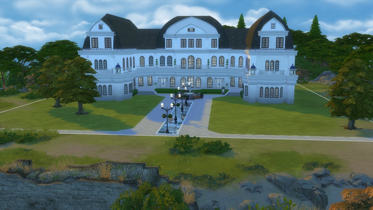 THE SIMS 4 - Mansion Part 1 - Speed build - YouTube
