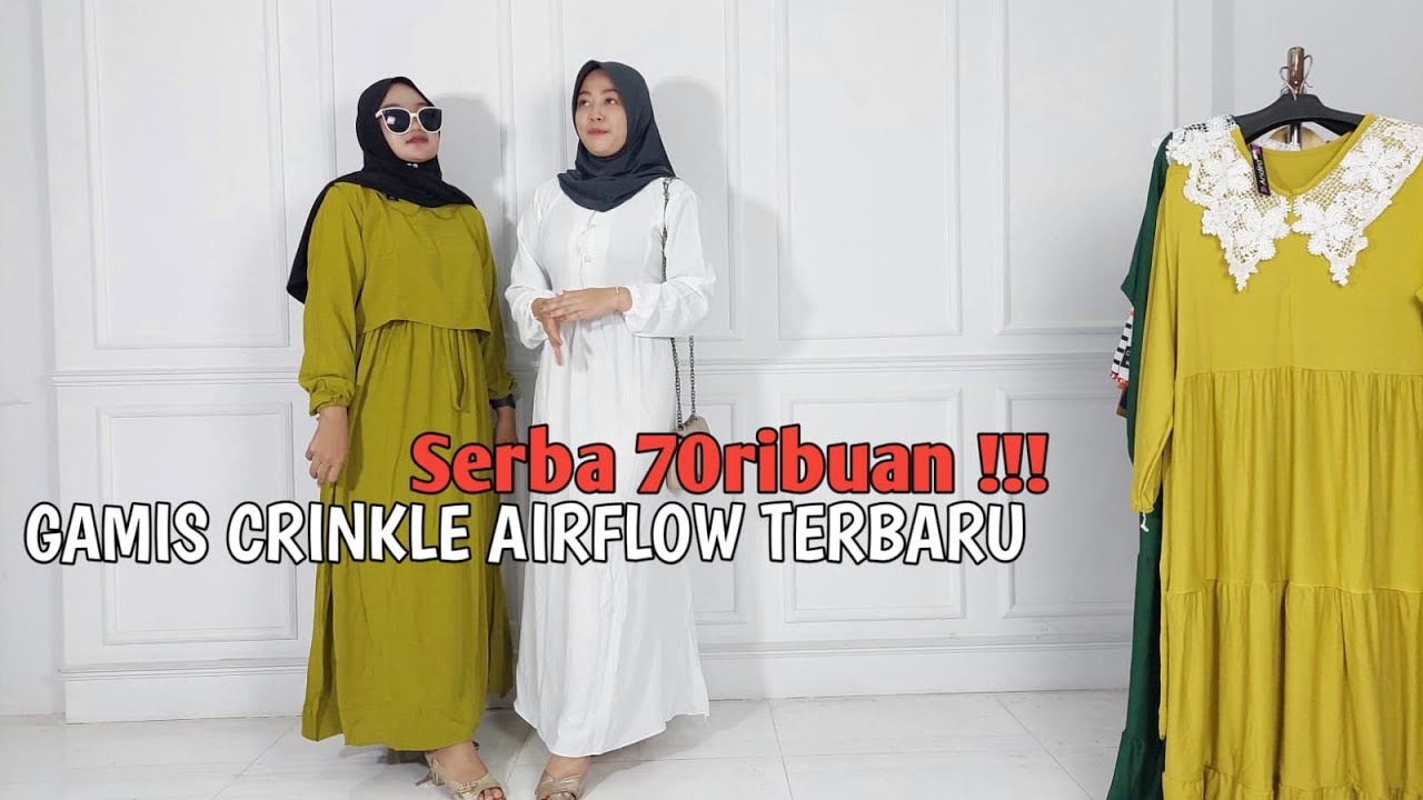 MODEL GAMIS CRINKLE TERBARU | ANDIRA FASHION 2023 | SHOPEE ANDIRA FASHION 02 - YouTube
