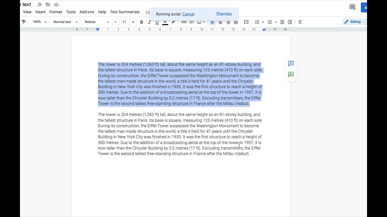 Google Docs text summarization - YouTube