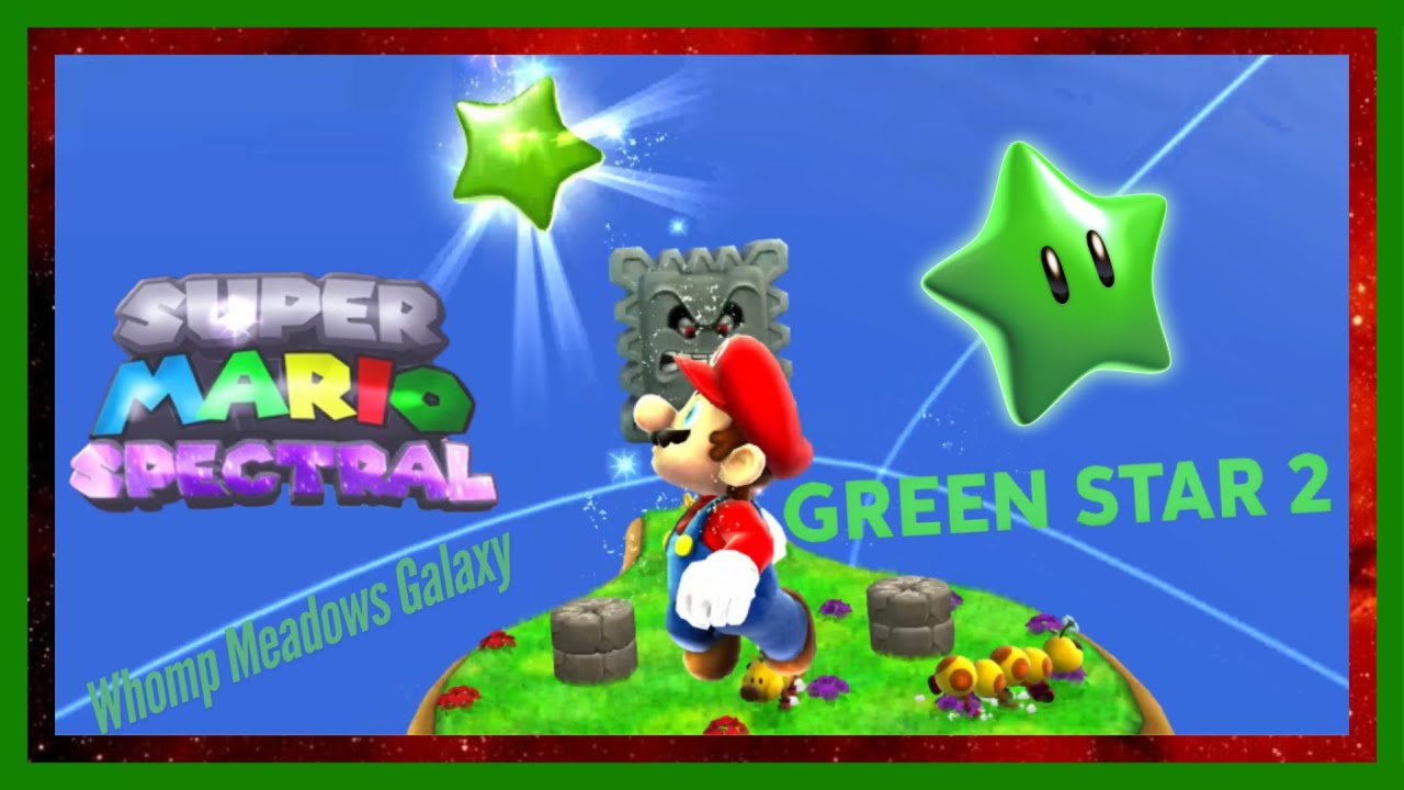 [Super Mario Spectral V1.6] Whomp Meadows Galaxy | Green Star 2 - YouTube
