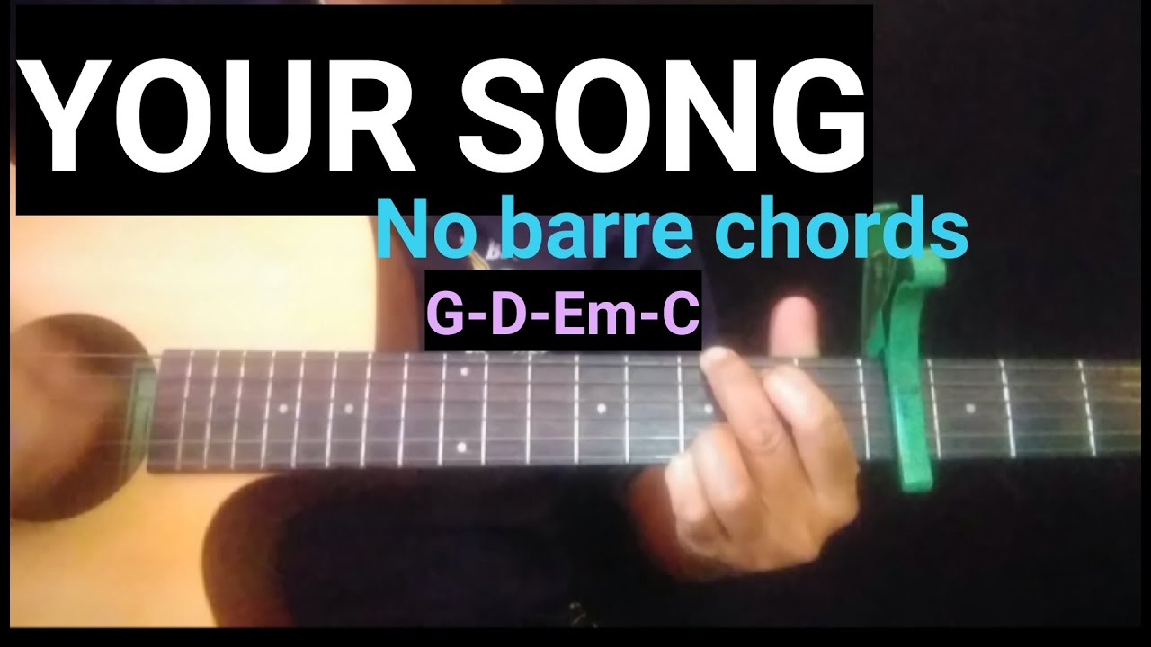 YOUR SONG by parokya ni edgar Easy guitar chords for beginners # ...