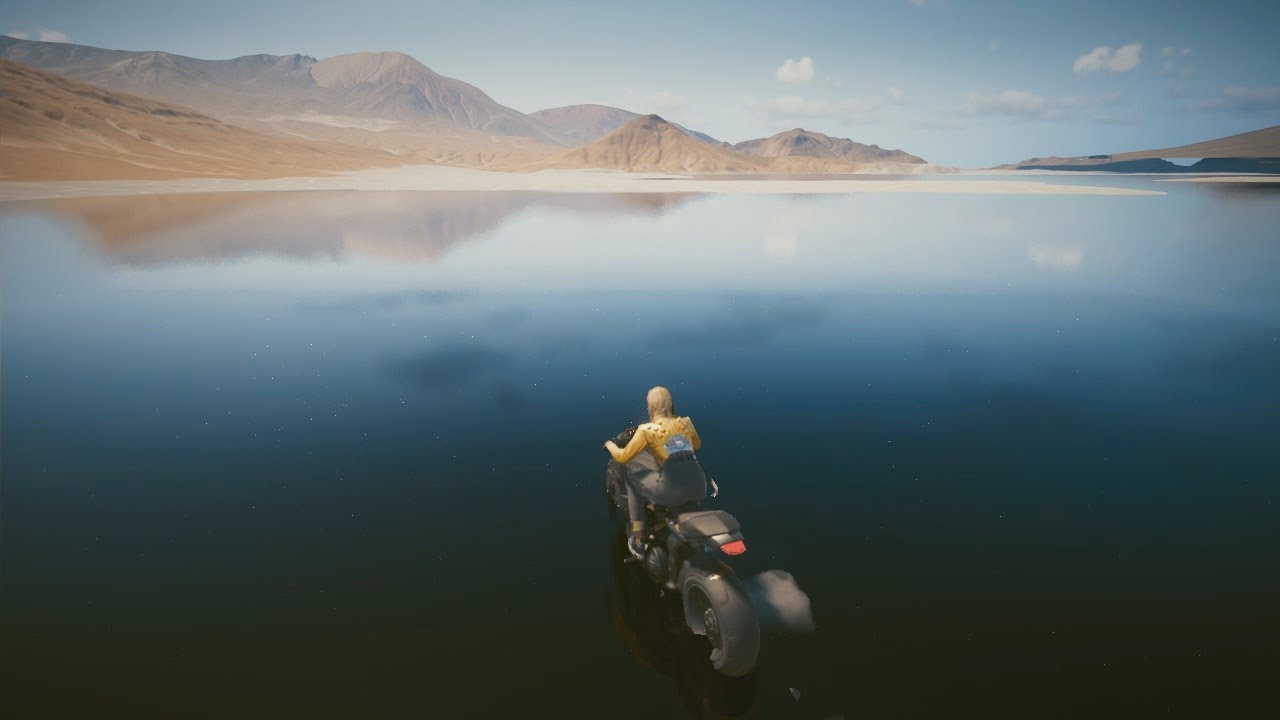 Pond with reflected stars in Cyberpunk 2077 Update 2.1 - YouTube