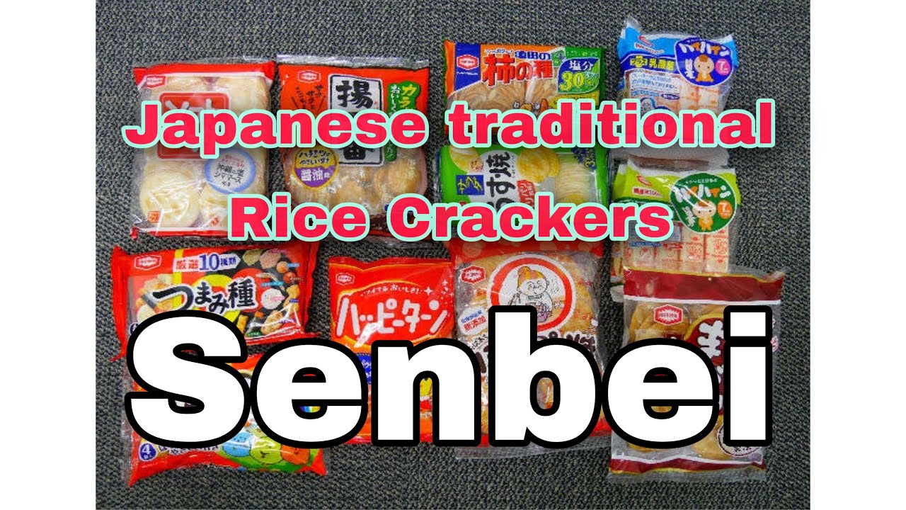Japanese traditional Rice Cracker Senbei - YouTube