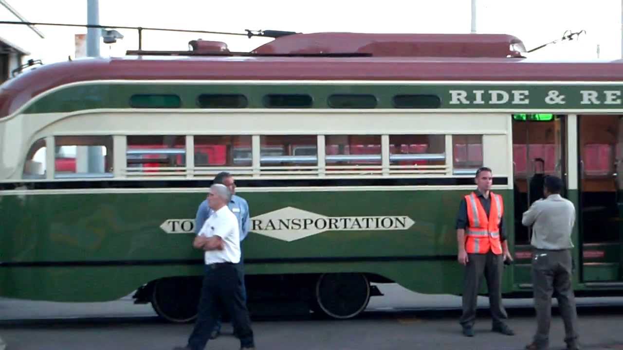 Nice Side View Of Fully Restored PCC Streetcar #529 In Downtown San ...