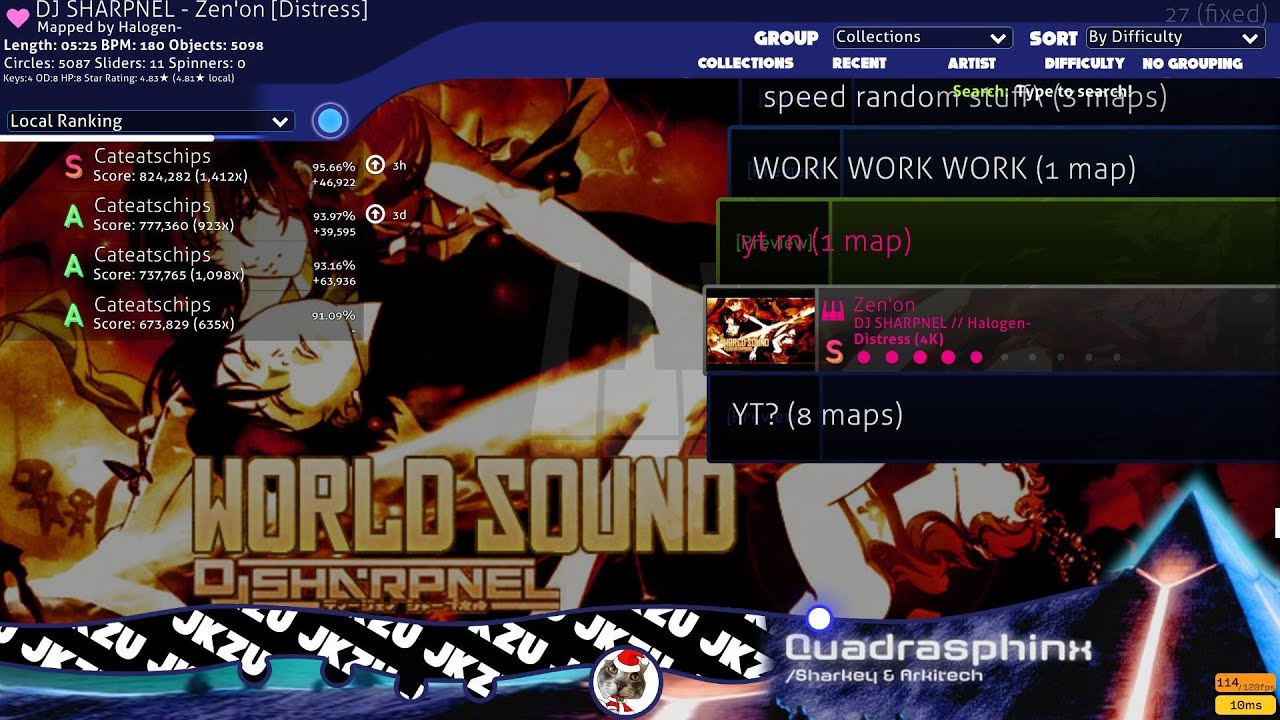 DJ SHARPNEL - Zen'on 95.66% osu!mania - YouTube