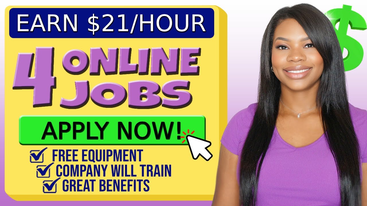 4 Hiring Immediately Work From Home Jobs - Up to $21 Per Hour (Free ...