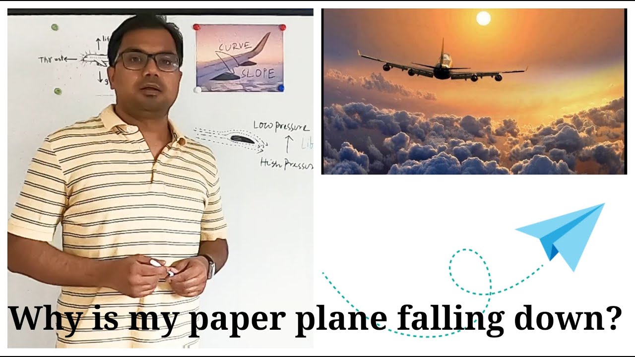 Why is my paper plane falling down ? - YouTube