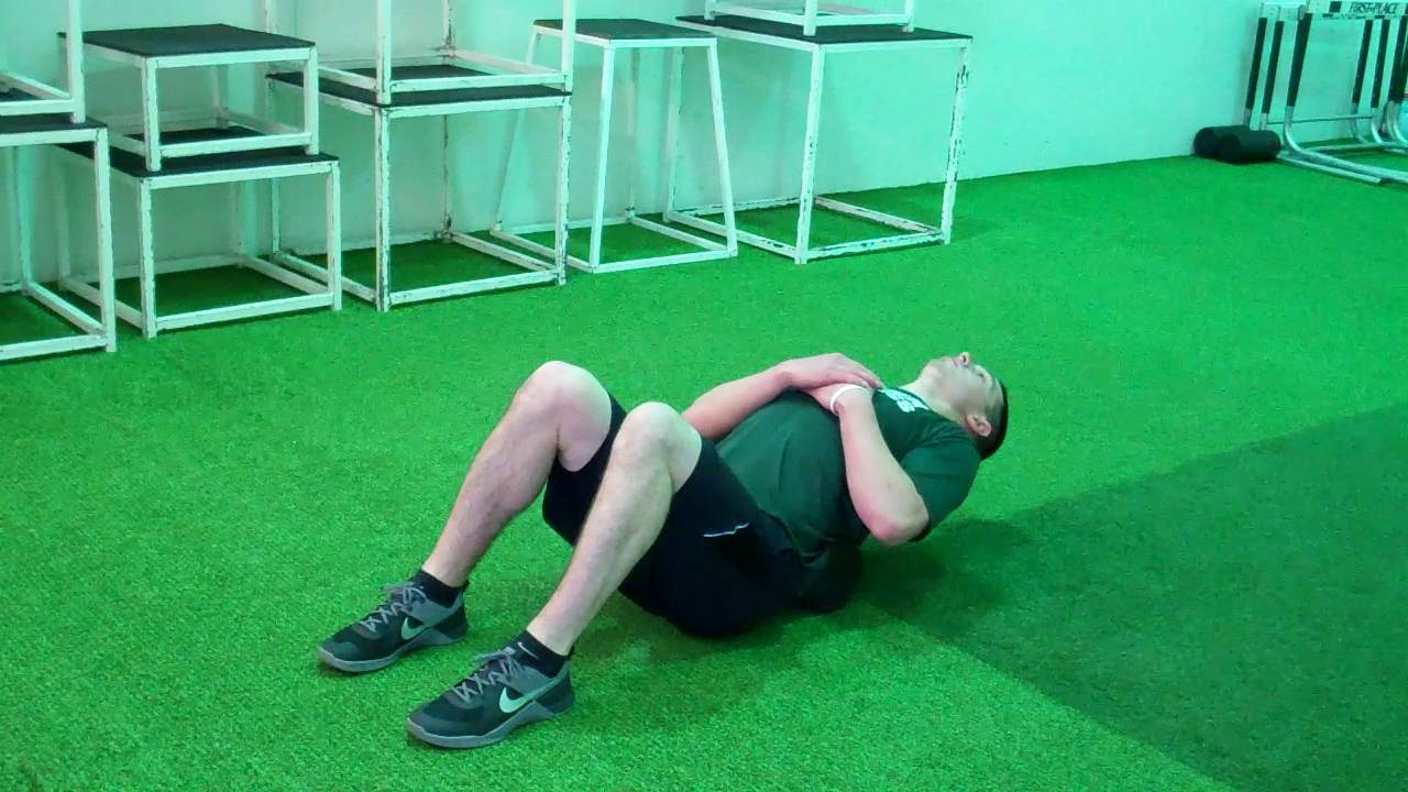 Foam Roller Sit-Up & Roll Low Back - YouTube