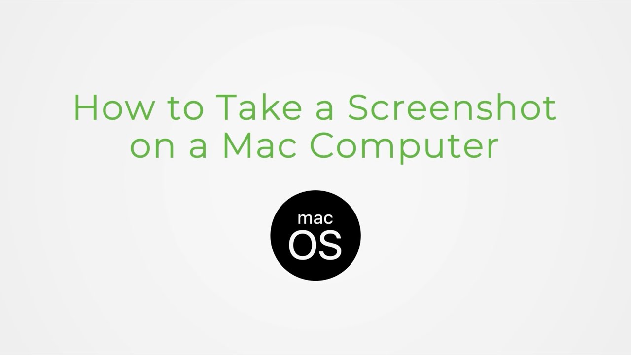 How to Take a Screenshot on a Mac Computer - YouTube