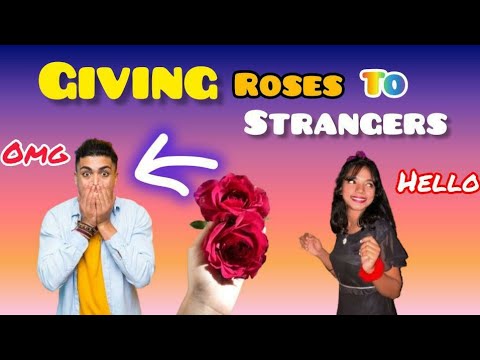 ||Giving Roses to Strangers🌹||Funny Challenging Video🤣|| - YouTube