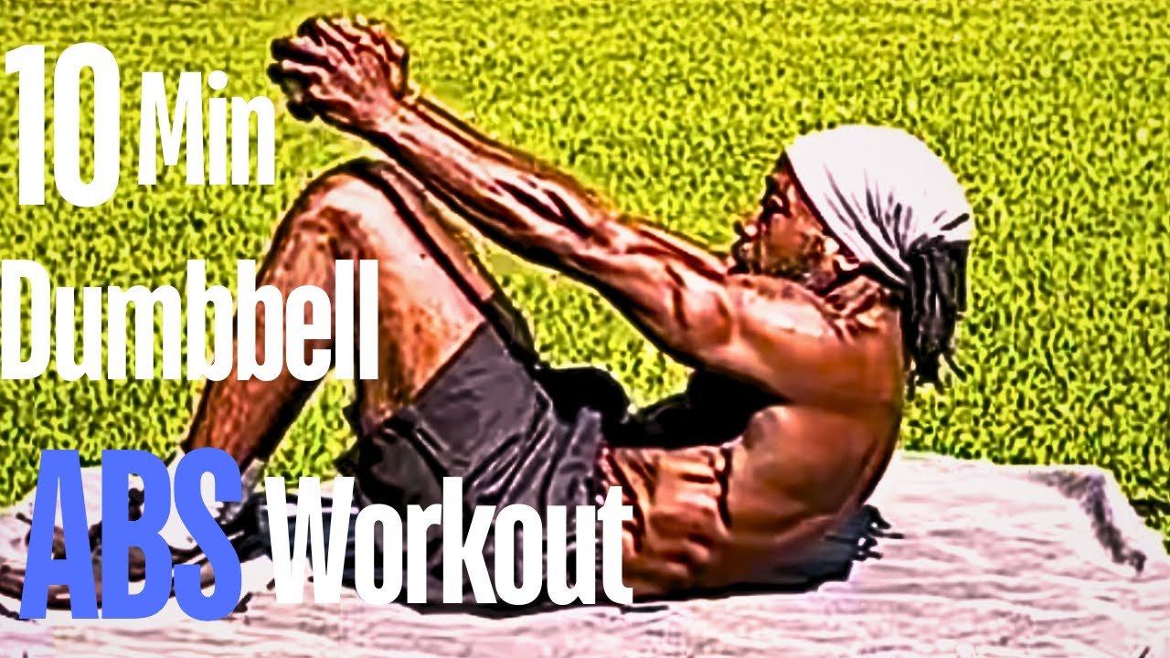 10 min dumbbell abs workout | only one dumbbell needed - YouTube