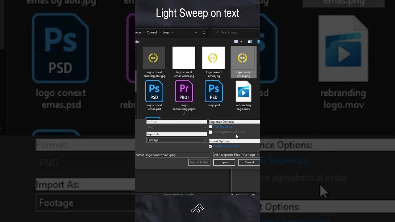 Light Sweep on Logo _ Adobe After Effect Tutorial - YouTube