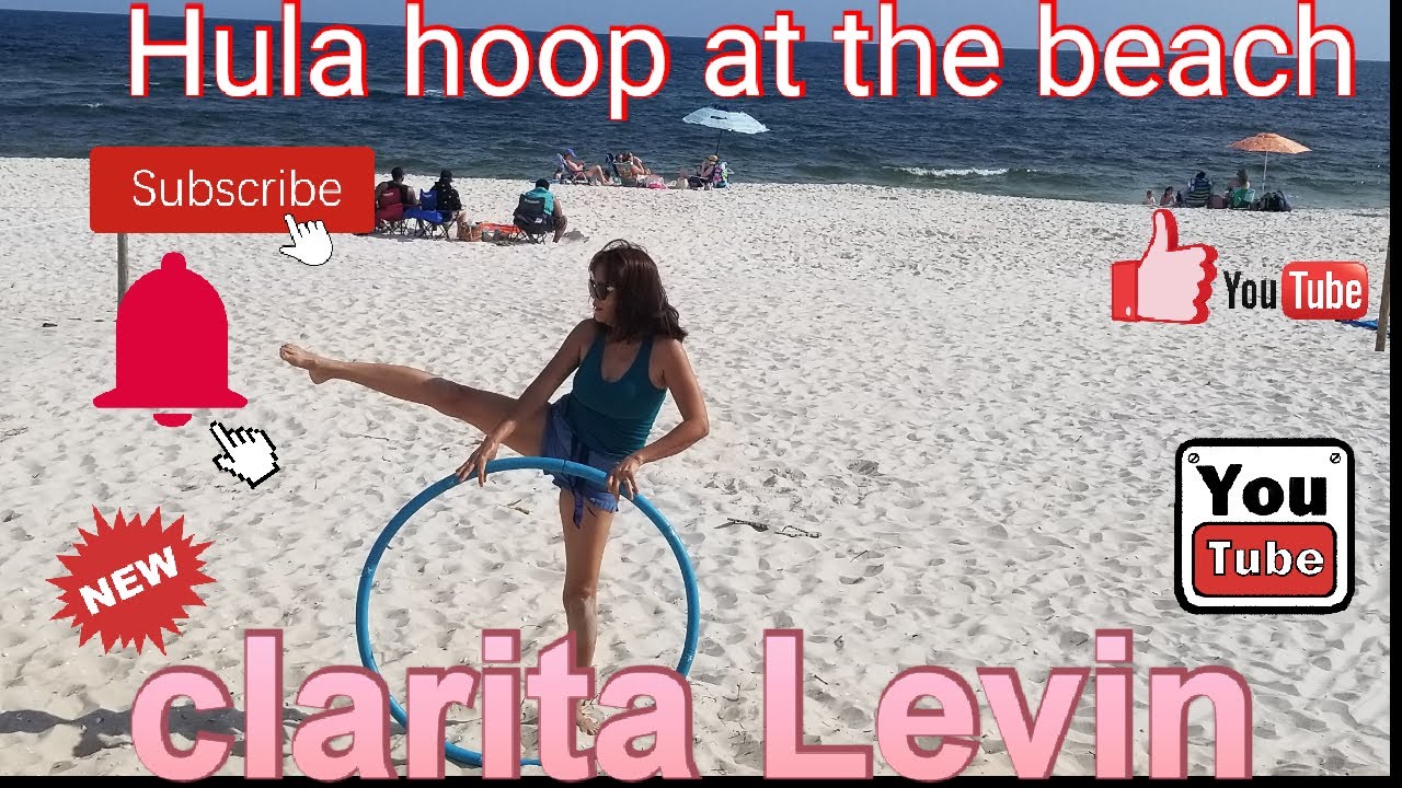 Hula hoop in the beach - YouTube
