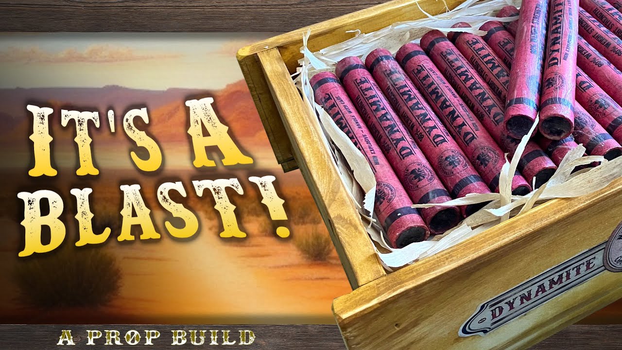 Build a box of prop dynamite from plastic tube and fence boards! Free ...