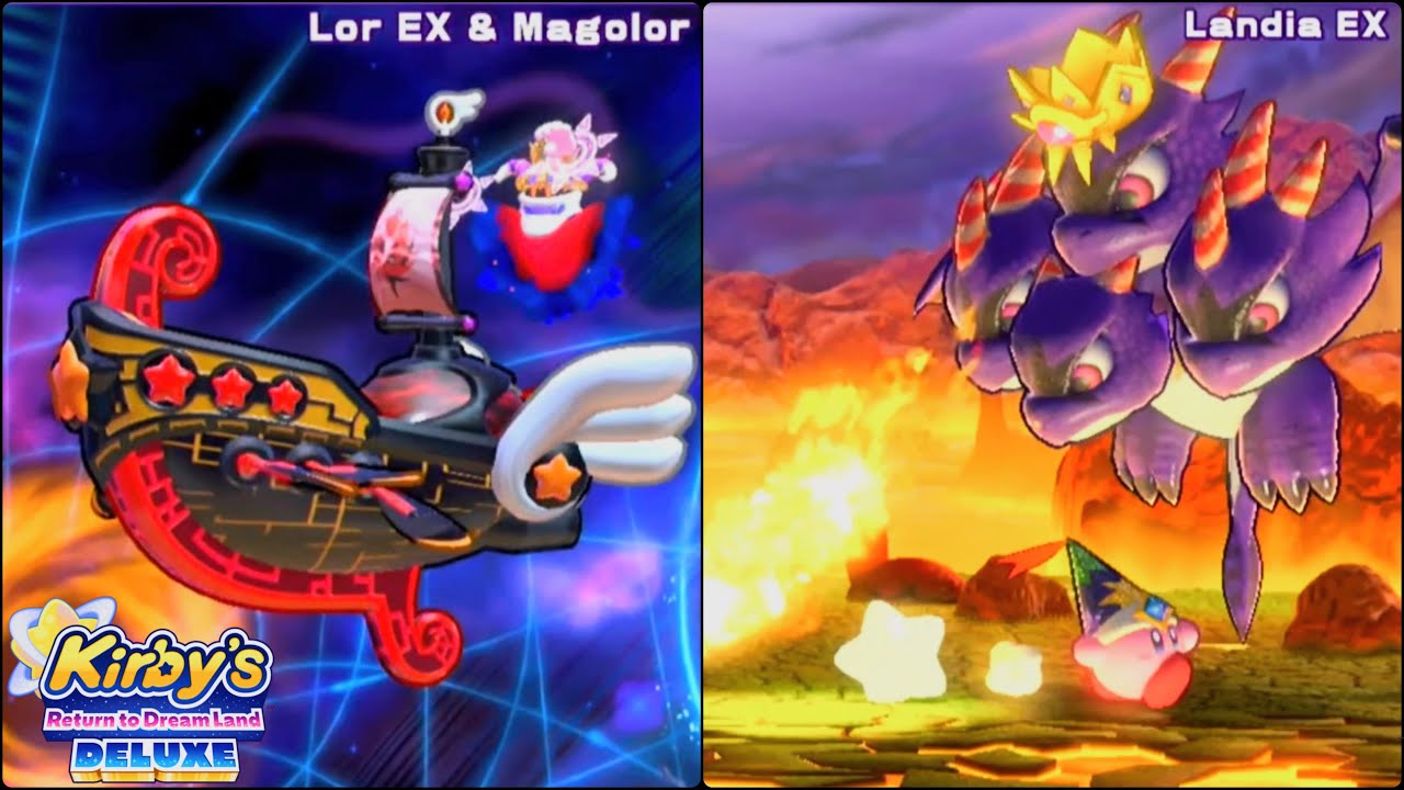 Kirby Return To Dreamland Deluxe - Boss Stage Landia EX And Lor EX ...