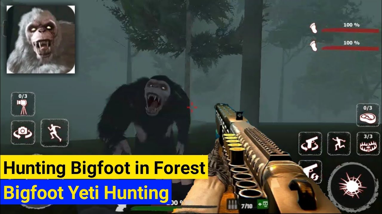 Bigfoot Yeti Gorilla Monster |Hunting Bigfoot in Forest | Bigfoot Yeti ...
