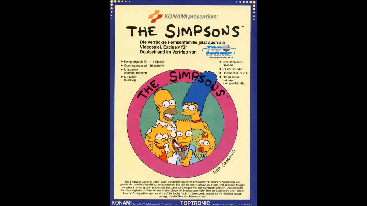 The Simpsons (Arcade): 26 - Stage 6 Intro / 27 - Dreamland - YouTube