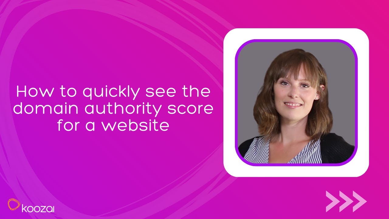 How to quickly see the domain authority score for a website - YouTube