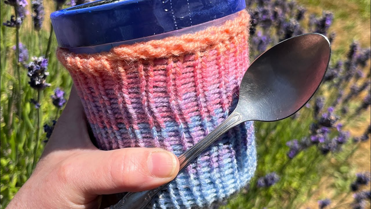 Easy Knit Cup Cozies in just 10 Minutes! - YouTube