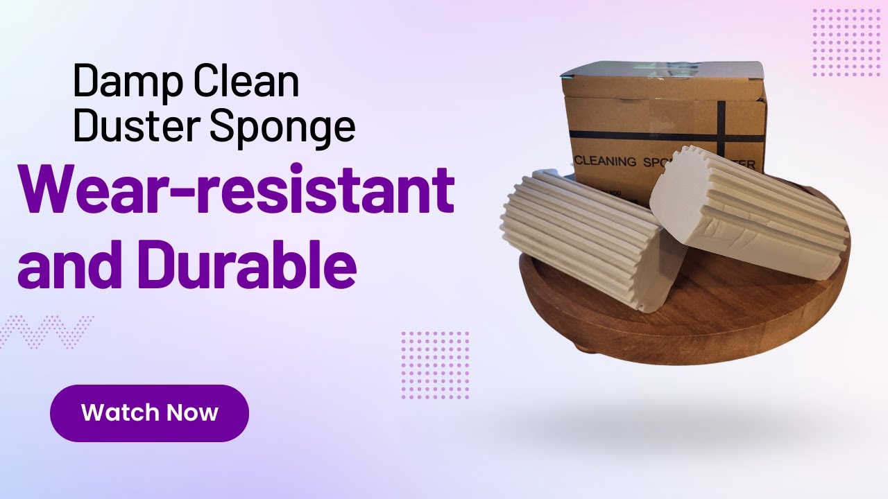 Jeymei 4-Pack Damp Clean Duster Sponge Set - Effortless Cleaning for ...