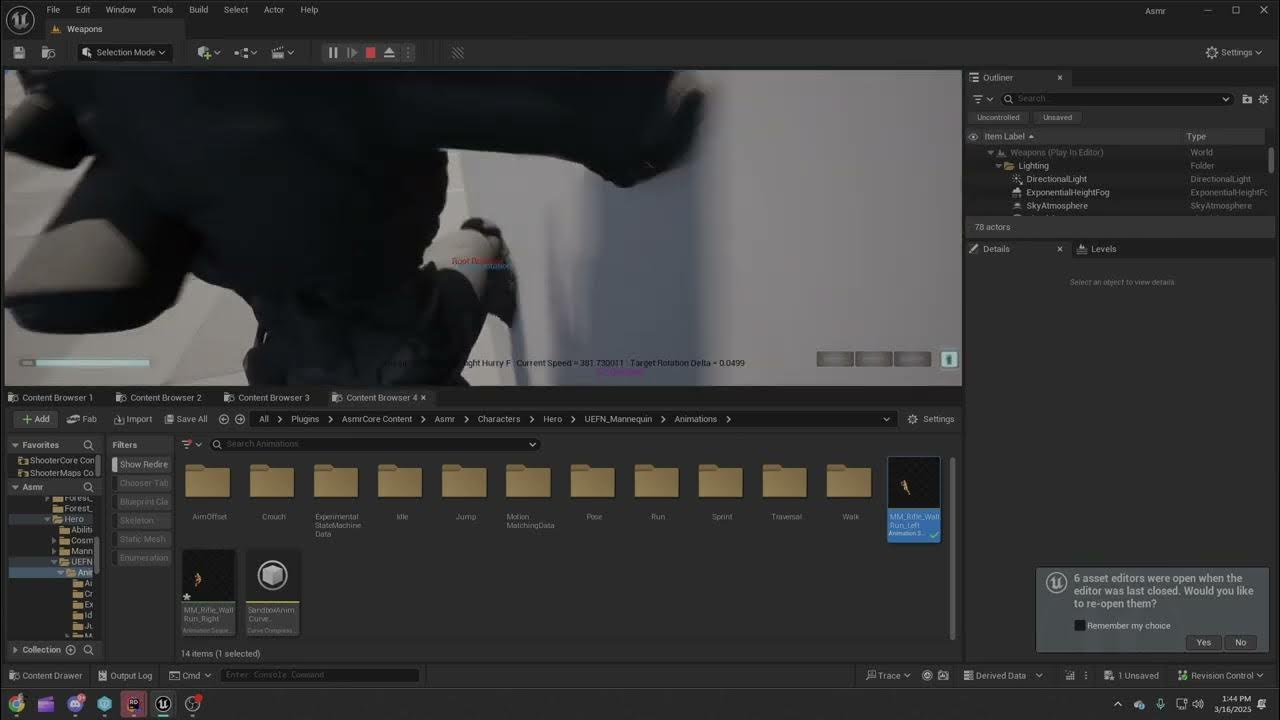 GASP - State Machine Animation Warping - YouTube