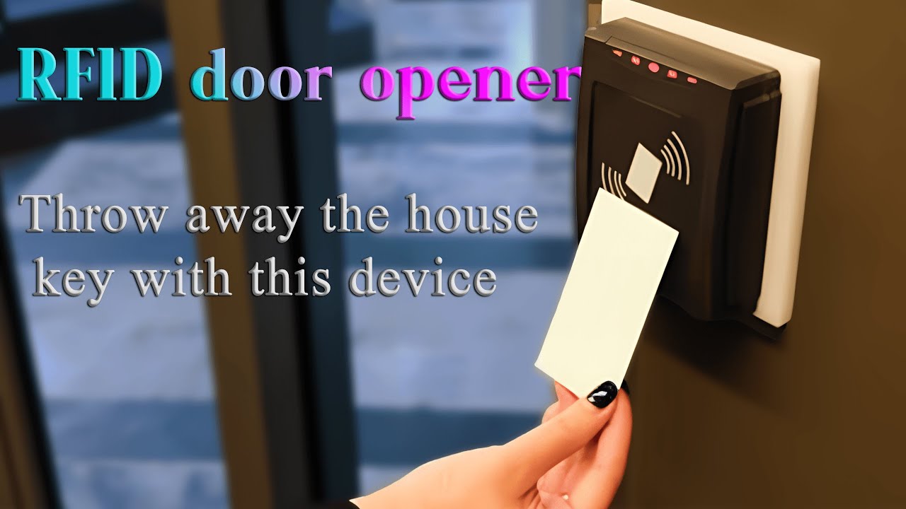 RFID door opener | Open the room door with your card - YouTube